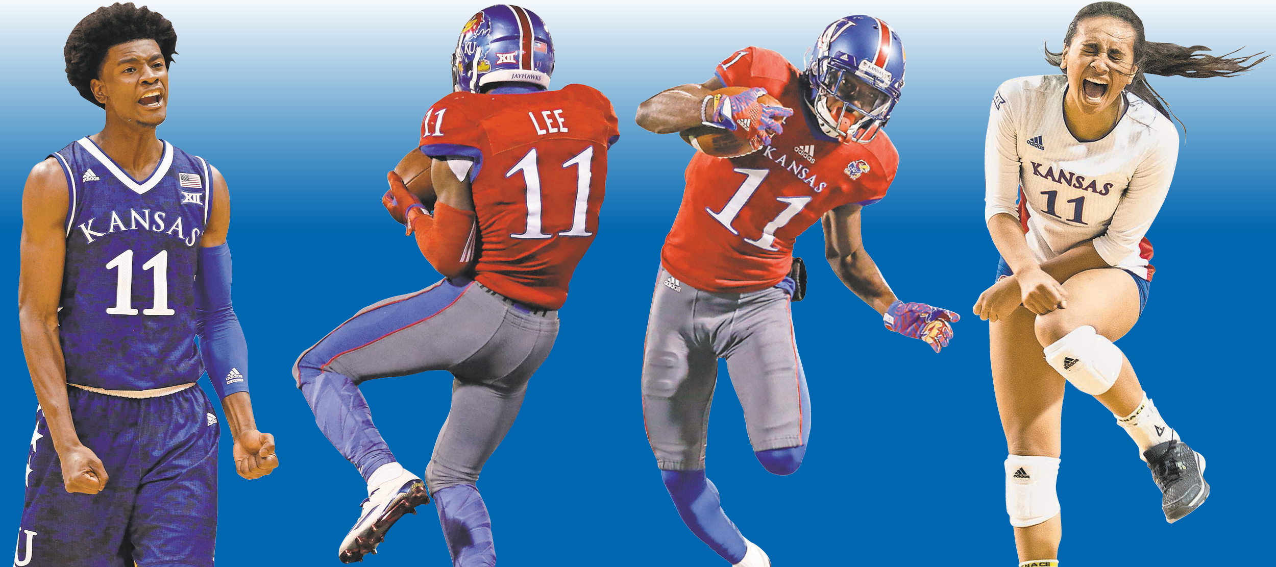A good time to wear 11: Jayhawks wearing jersey No. 11 shined over the ...
